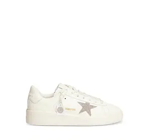 GOLDEN GOOSE Pure Star Lace Up Sneakers - Whitesilve