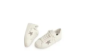 GOLDEN GOOSE Pure Star Lace Up Sneakers - Whitesilve