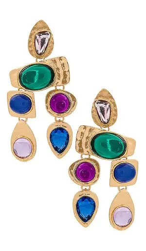 PETIT MOMENTS Multi Stone Earrings Jewel Multi