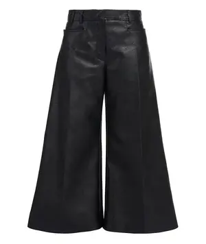 Simkhai Dasha Vegan Leather Pant In Burgundy