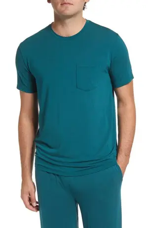 Tommy John Second Skin Pocket Sleep T-shirt Deep Teal