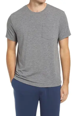 Tommy John Second Skin Pocket Sleep T-shirt Medium Heather Grey