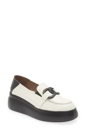 WONDERS Platform Loafer - Wild Milk/wild Black