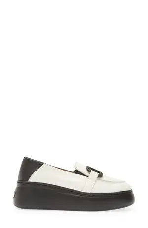 WONDERS Platform Loafer - Wild Milk/wild Black