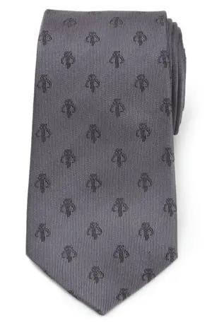 CUFFLINKS, INC. Mandalorian Silk Tie - Grey
