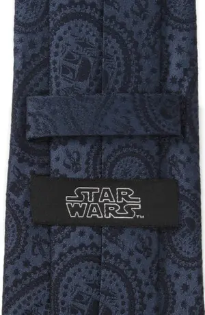 CUFFLINKS, INC. The Mandalorian Paisley Silk Neck Tie - Navy