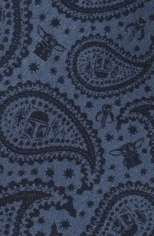 CUFFLINKS, INC. The Mandalorian Paisley Silk Neck Tie - Navy
