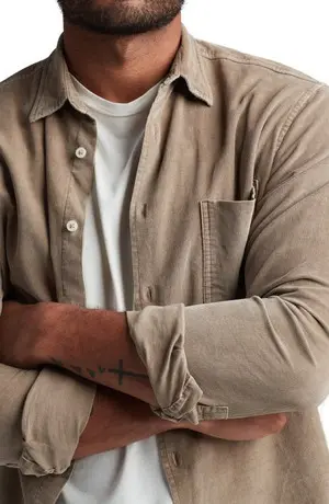 ROAN Nobel Fine Wale Corduroy Button-up Shirt