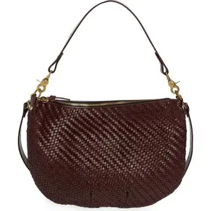 Clare V. Moyen Messenger Bag - Plum Woven