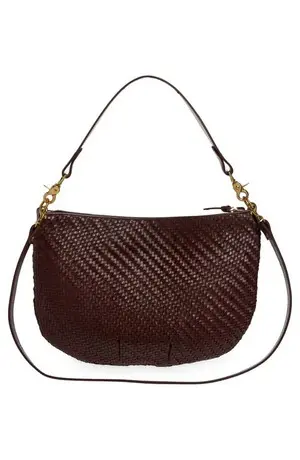 Clare V. Moyen Messenger Bag - Plum Woven