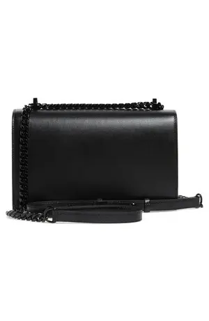 Alexander McQueen Leather Crossbody Knuckle Bag