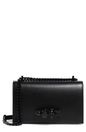 Alexander McQueen Leather Crossbody Knuckle Bag
