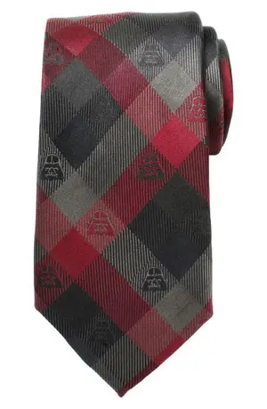 CUFFLINKS, INC. Cufflinks, Inc. Darth Vader Plaid Neck Tie Red