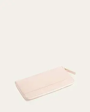 ROYCE NEW YORK Rfid Blocking Continental Wallet, Personalized - Blush Pink