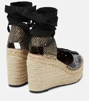 Alaïa Laser-cut Espadrille Wedges