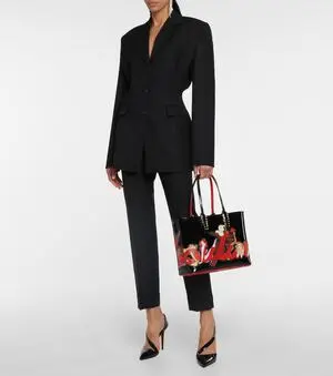 CHRISTIAN LOUBOUTIN Astrid 100 Patent Leather Pumps