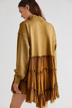 Free People We The Free Pixie Sweatshirt Olive Dorée