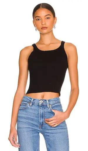 RE/DONE X Hanes Cropped Rib Tank