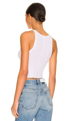RE/DONE X Hanes Cropped Rib Tank