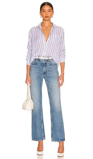 Rails Charli Button-up Shirt - Rhone Stripe
