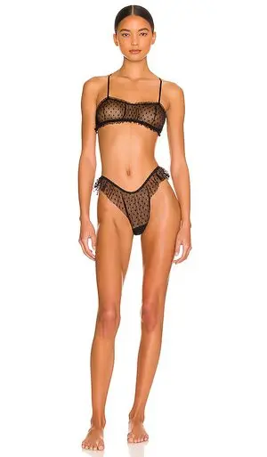 Only Hearts Butterfly Brief - Black