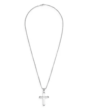 John Hardy Sterling Classic Chain Cross Pendant Necklace