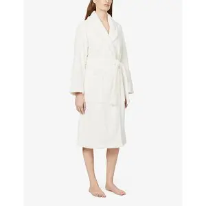YVES DELORME Toile Self-tie Cotton-blend Robe - Nacre