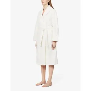 YVES DELORME Toile Self-tie Cotton-blend Robe - Nacre