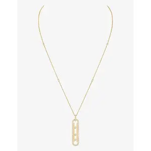 Messika Move 10th 18ct Yellow-gold And Diamond Necklace - Yellow Gold