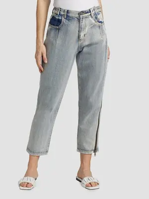 3.1 Phillip Lim High-rise Zip Detail Straight-leg Jeans - Indigo