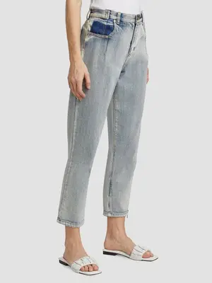 3.1 Phillip Lim High-rise Zip Detail Straight-leg Jeans - Indigo