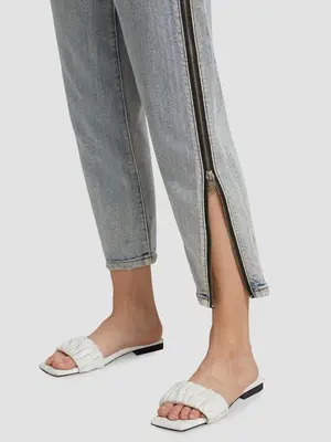 3.1 Phillip Lim High-rise Zip Detail Straight-leg Jeans - Indigo
