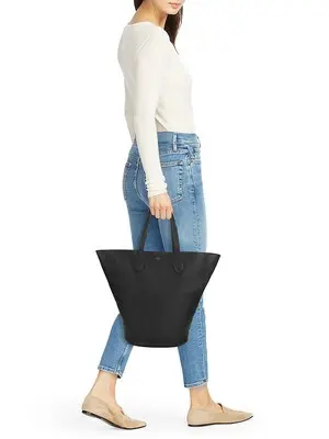 Khaite Osa Circle Leather Tote Bag