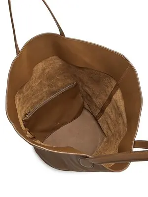 Khaite Osa Circle Leather Tote Bag