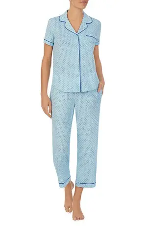 Kate Spade New York Kate Spade New York Printed Crop Pajama Set Peri Dot
