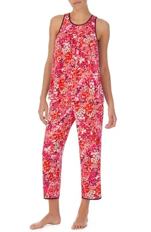 Kate Spade New York Kate Spade New York Printed Crop Pajama Set Pink