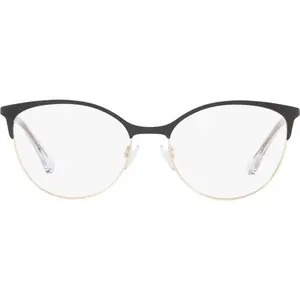 Emporio Armani 54mm Cat Eye Optical Glasses - Black Gold