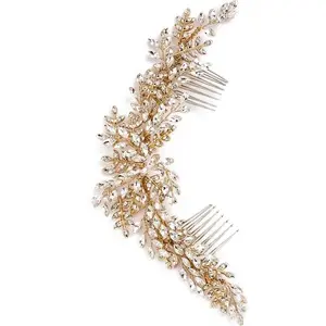 Brides & Hairpins Serena Crystal Hair Comb - Gold