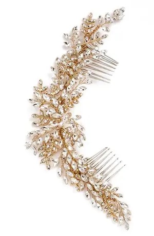 Brides & Hairpins Serena Crystal Hair Comb - Gold