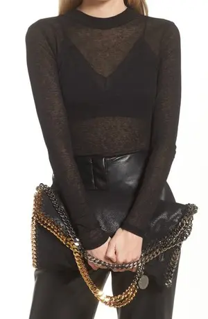 Stella McCartney Falabella Foldover Tote - Black