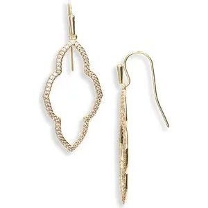 Kendra Scott Small Abbie Drop Earrings - Gold Metal