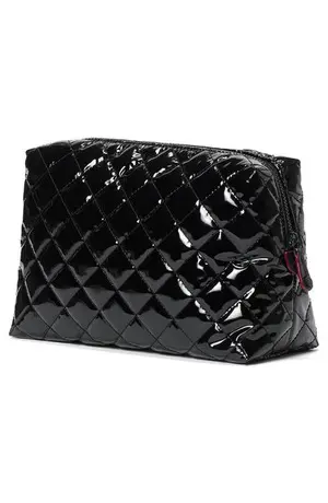 Mz Wallace Mica Quilted Nylon Cosmetics Case