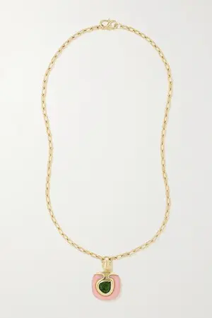 Retrouvai 14-karat Opal And Tourmaline Necklace
