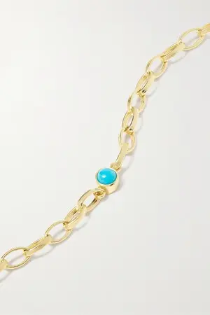 JENNIFER MEYER Small Edith 18-karat Turquoise Bracelet