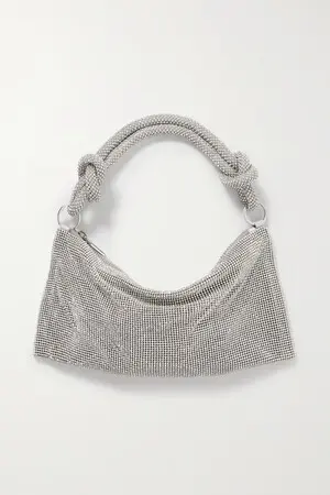 Cult Gaia Hera Nano Crystal Shoulder Bag - Silver
