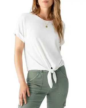 Front Tie T-shirts For Women