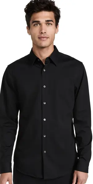 Theory Sylvain Structured Shirt - Black