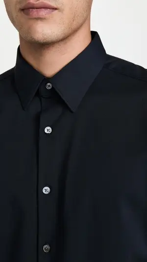 Theory Sylvain Structure Knit Shirt - Eclipse