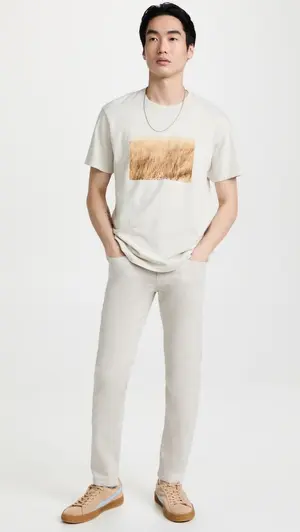 FRAME L'homme Slim Twill Jeans - Milk Beige