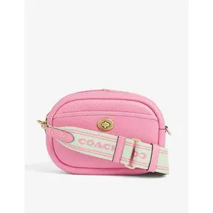 COACH Oval Web-strap Leather Cross-body Camera Bag